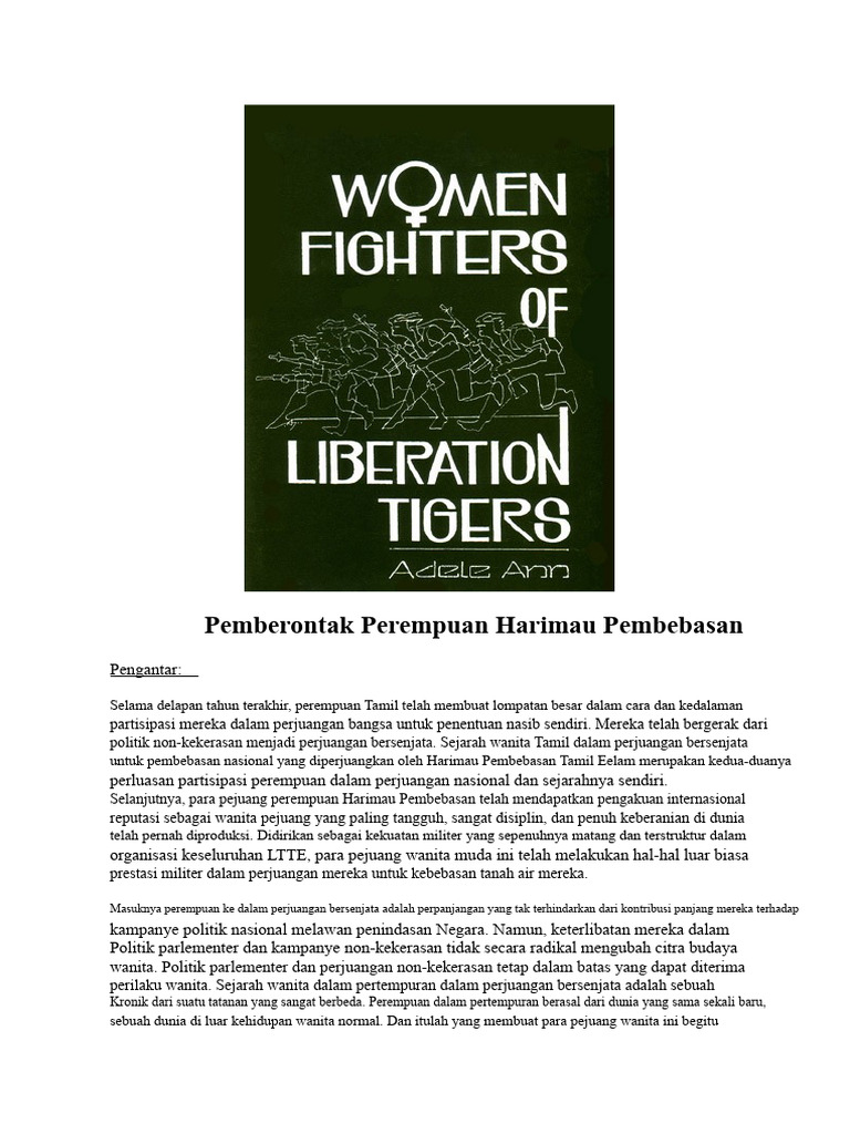 Perjuangan Perempuan LTTE untuk Kebebasan | PDF