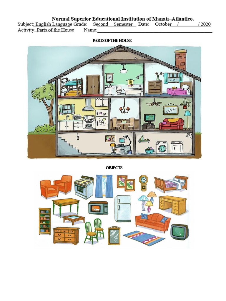 3 Parts of The House - There is - There are | PDF | Linguistics ...