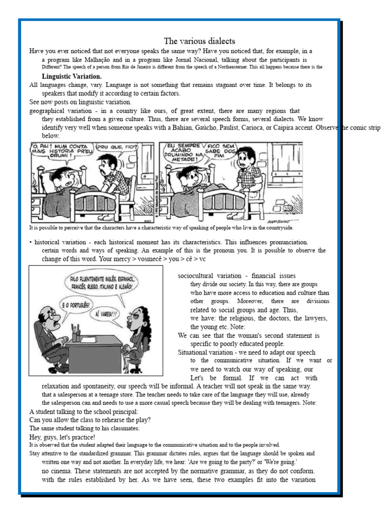 Understanding Linguistic Variation | PDF | Accent (Sociolinguistics ...