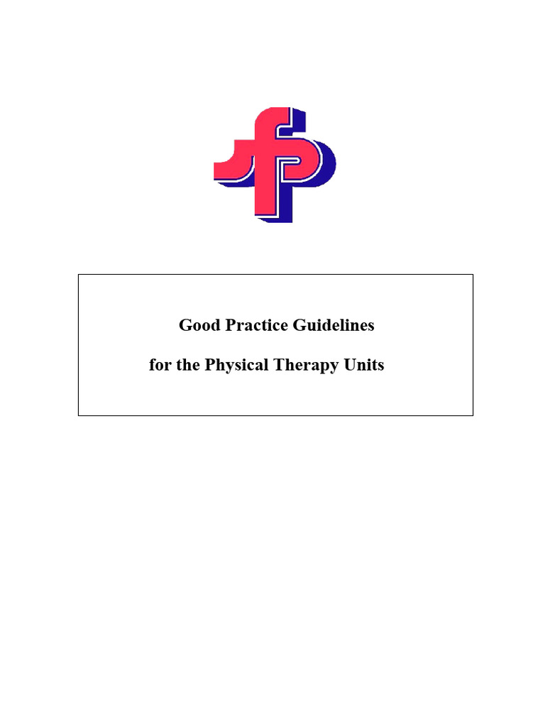 Good Practice Guidelines for Physiotherapy | PDF | Physical Therapy ...