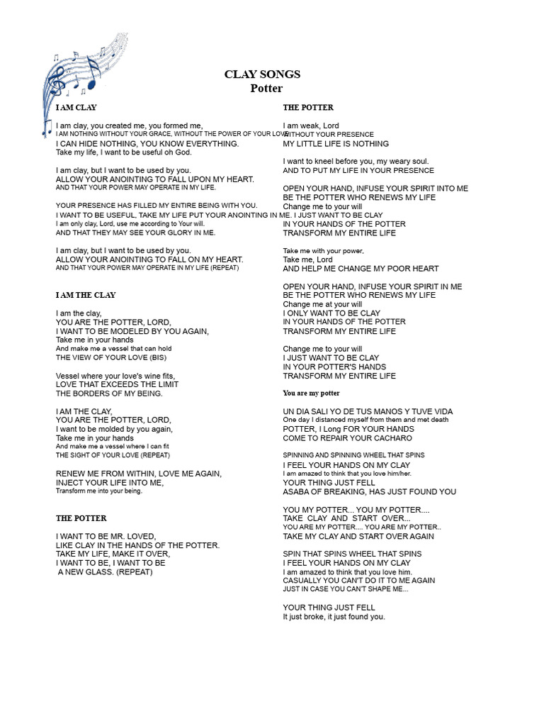 Clay Songs: A Spiritual Journey | PDF | Glory (Religion)