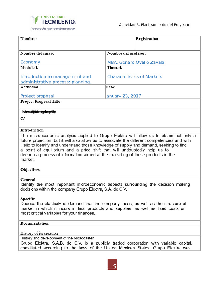 Project Proposal... | PDF | Economics | Microeconomics