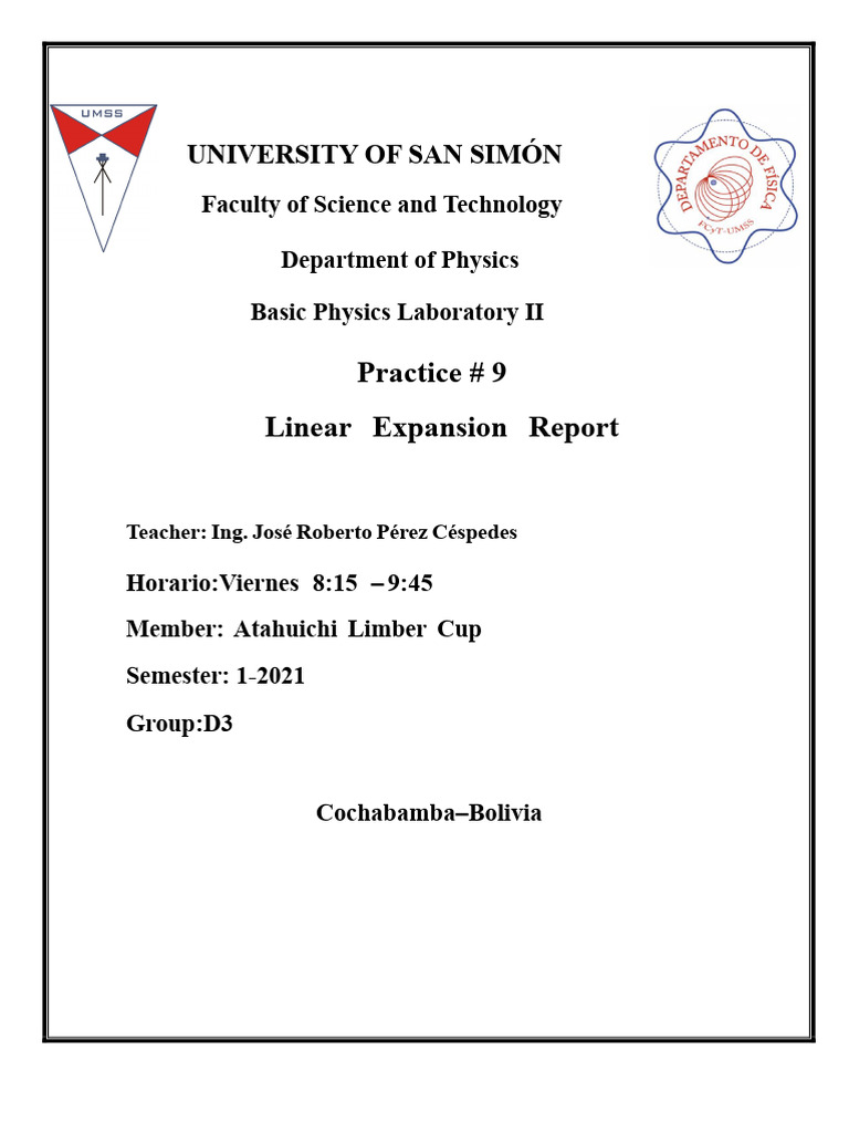 Linear Expansion Report | PDF | Thermal Expansion | Solid