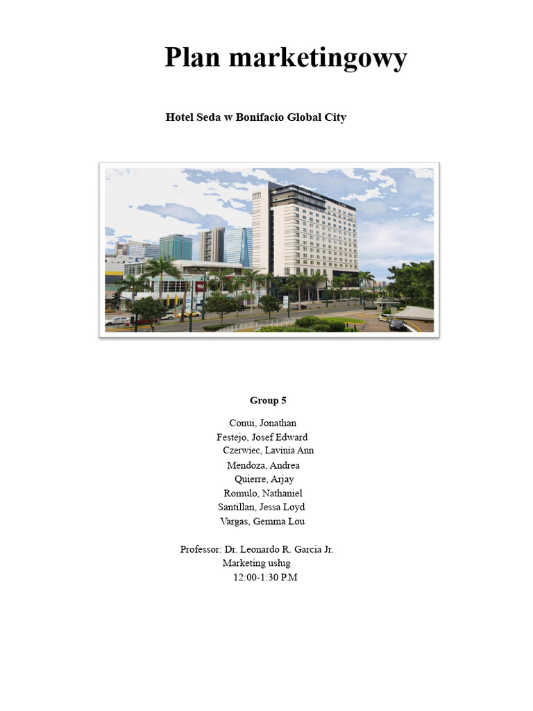 Plan Marketingowy | PDF