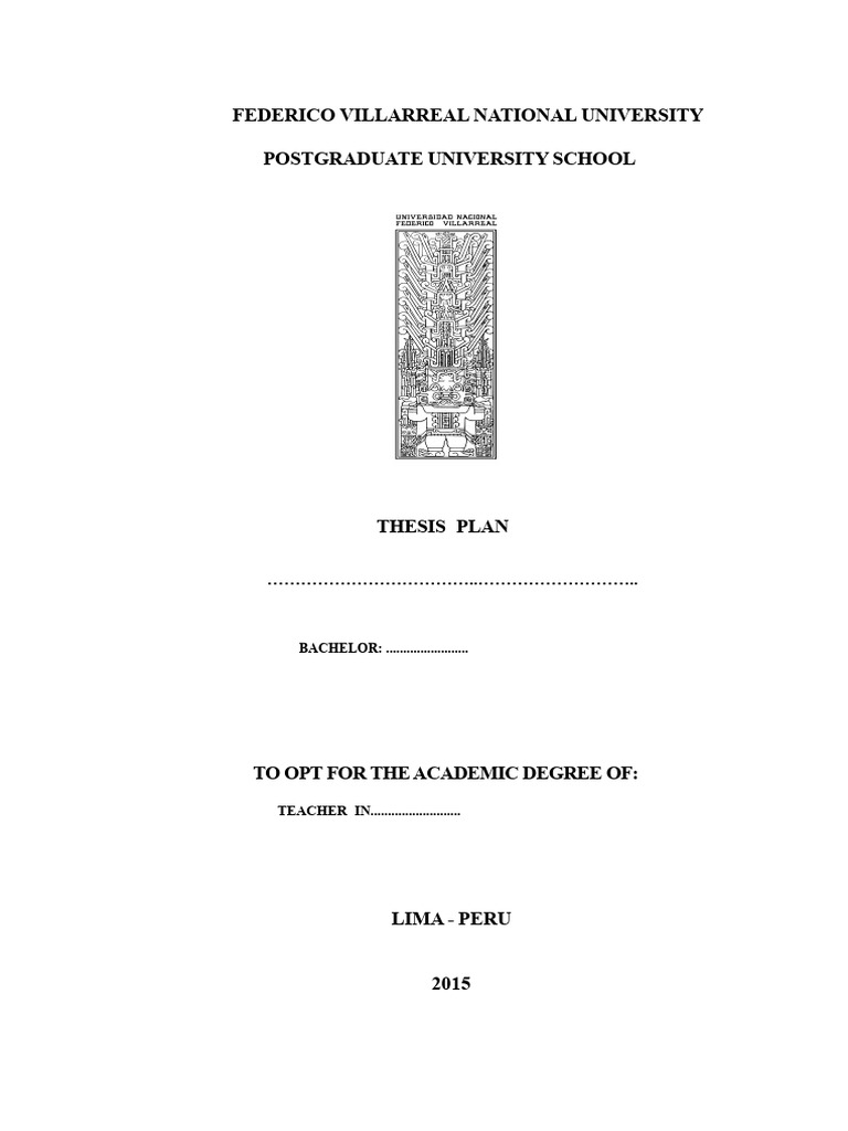 Thesis Plan Format-unfv-1-Matrix | PDF | Hypothesis | Methodology