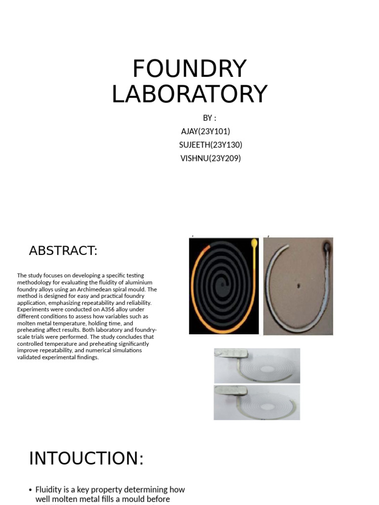 Fluidity Testing of Aluminium Alloys | PDF | Foundry | Casting