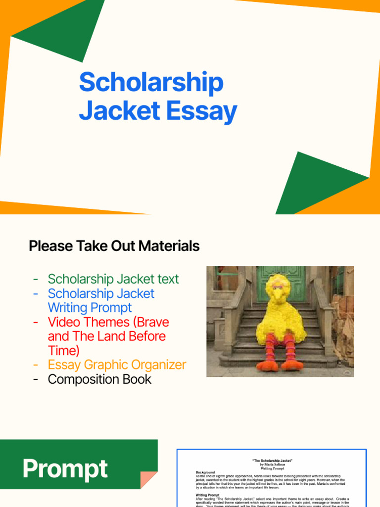 Writing Guide for "The Scholarship Jacket" | PDF | Essays | Mind