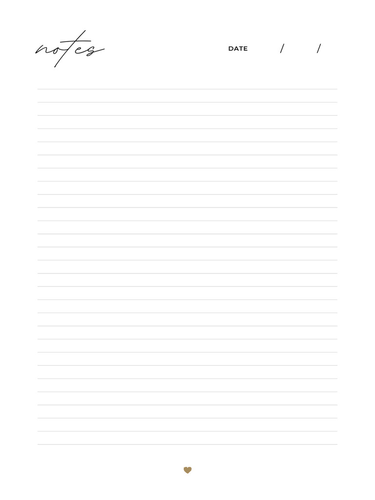 White Printable Notes Template Daily Planner Pages Habits Tracker ...