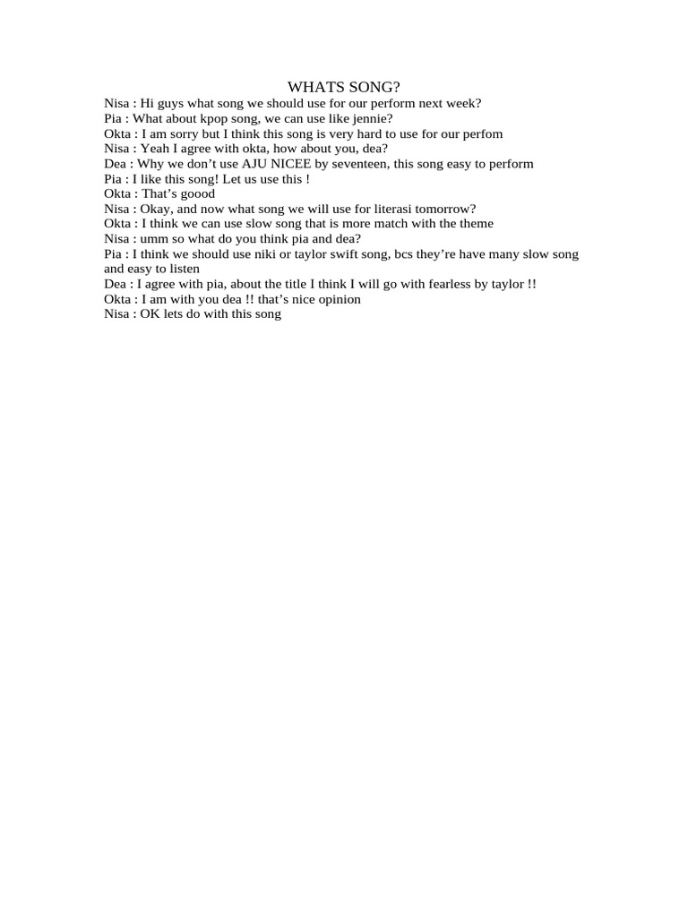 Whats Song | PDF