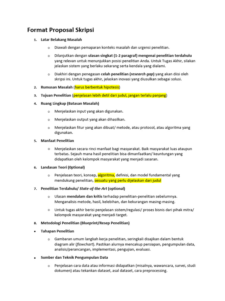 Format Proposal Skripsi v2 | PDF