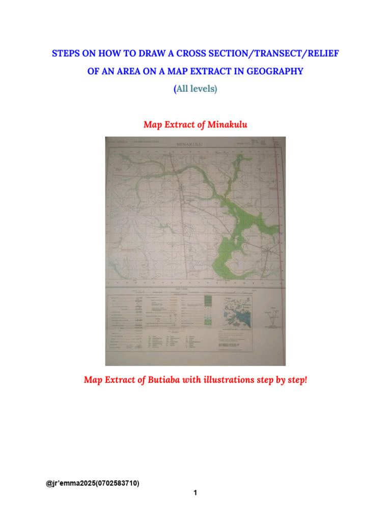 How to Draw a Map Cross Section | PDF