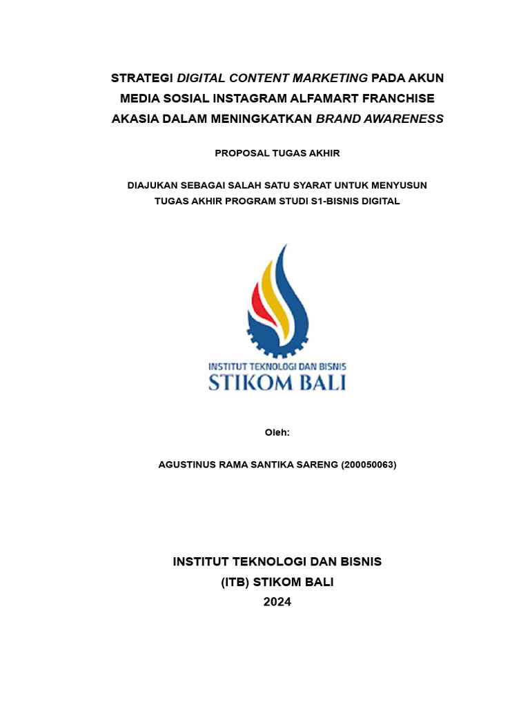 Proposal Tugas Akhir Revisi-Sempro - Removed | PDF