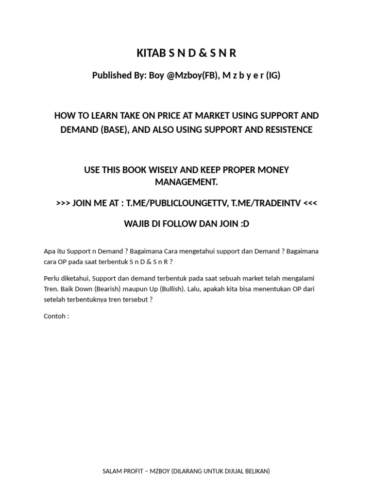Kitabsndampsnr Salam Profit Mzboy Dilarang Untuk Dijual Belikan | PDF