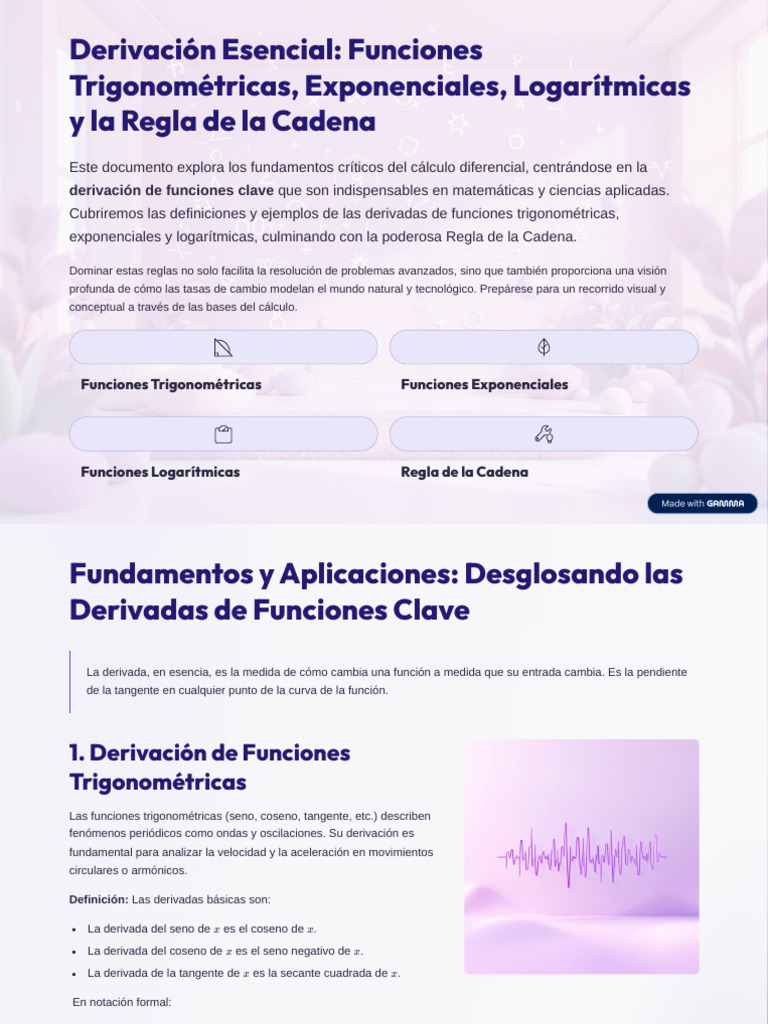 Derivacion Esencial Funciones Trigonometricas Exponenciales ...