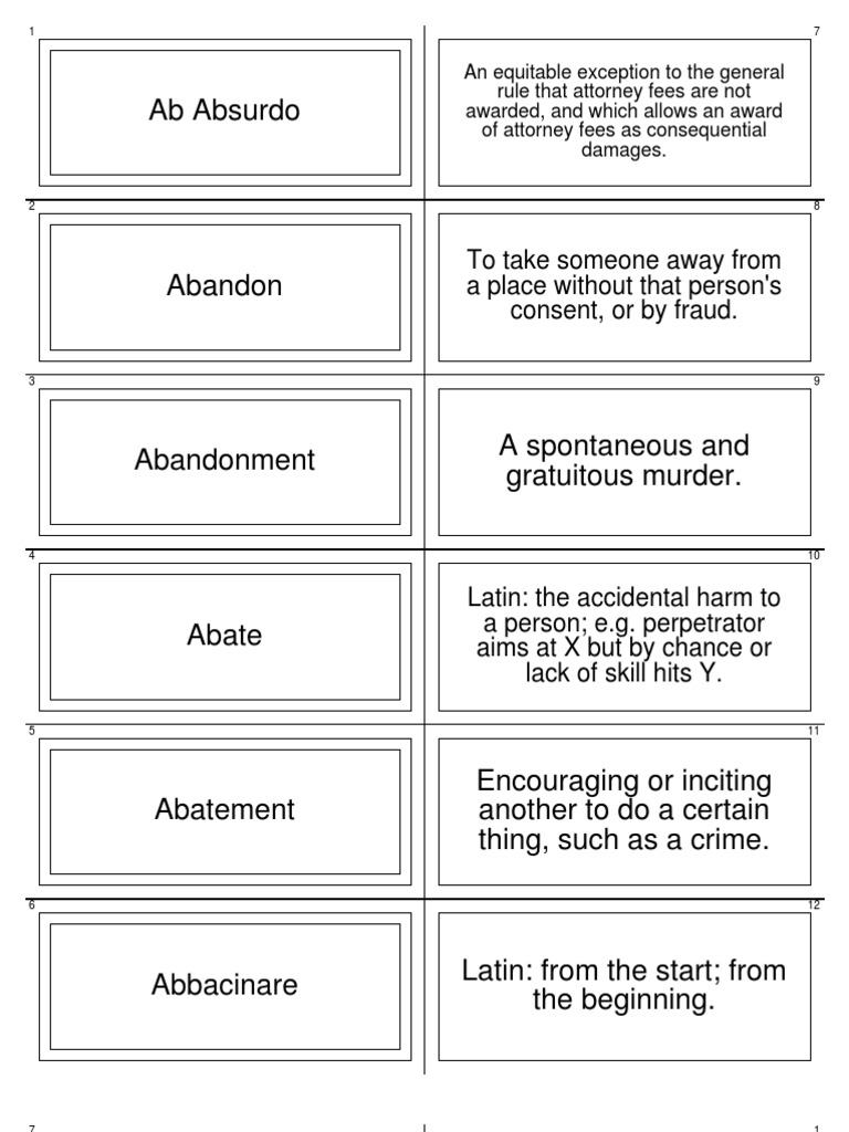 Legal Flash Cards | PDF | Arbitration | Trust Law