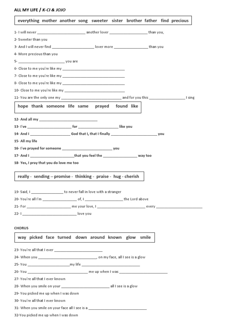 All My Life | PDF