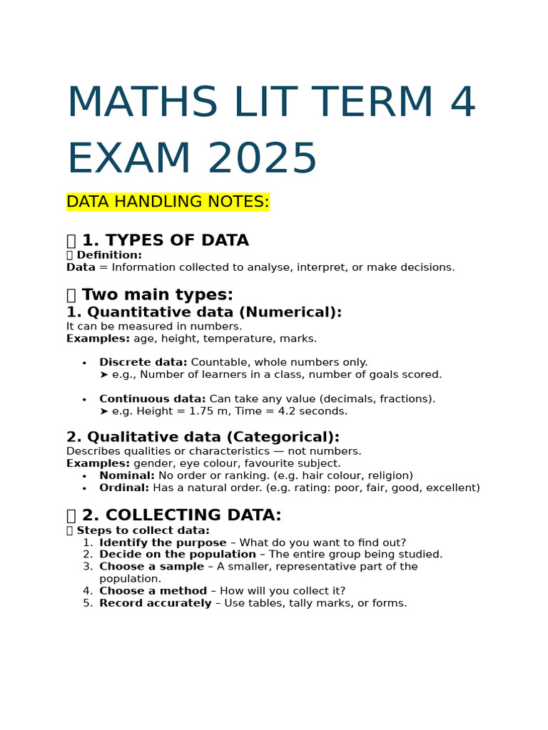 Maths Lit Term 4 Exam 2025 | PDF | Cartesian Coordinate System | Ratio