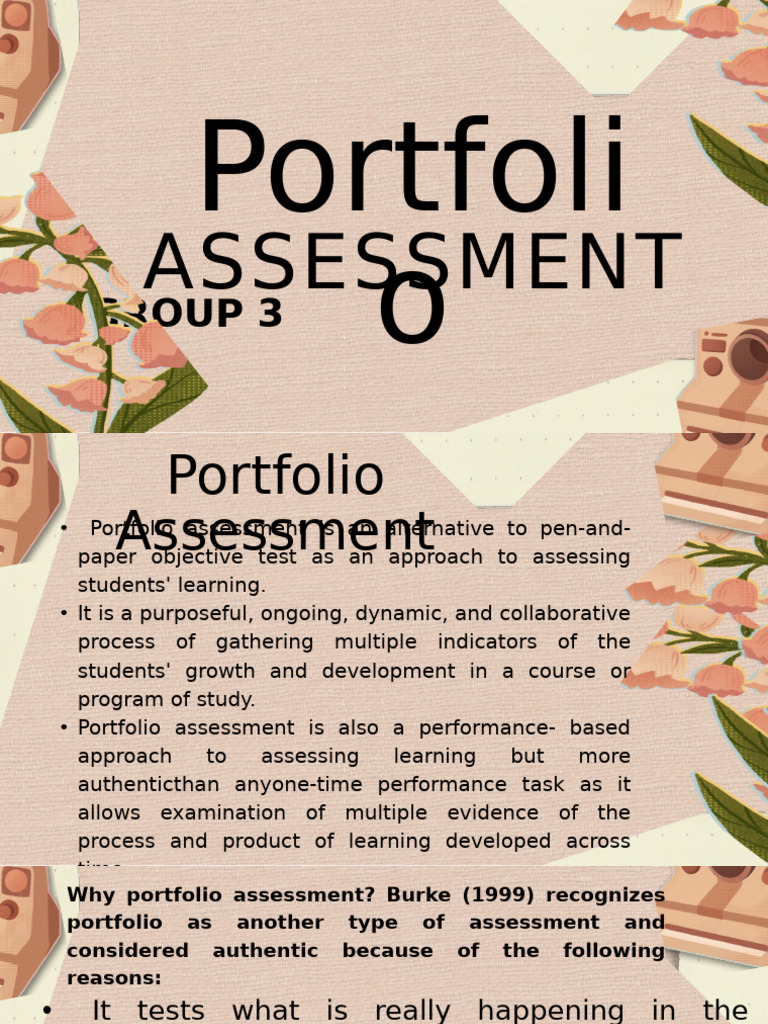 Portfolio Assessment | PDF | Educational Assessment | Learning