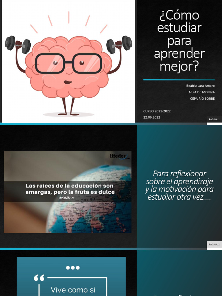 Cómo Estudiar para Aprender Mejor | PDF | Aprendizaje | Habilidades de ...