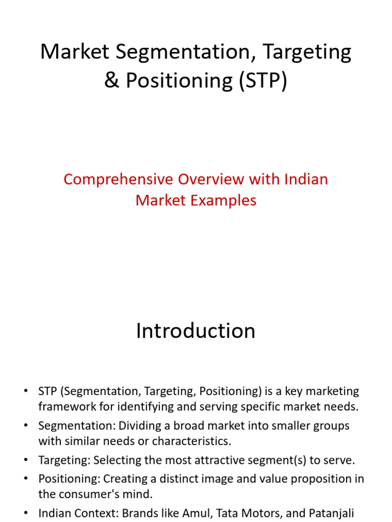 Market Segmentation; Targeting; Positioning | PDF | Market Segmentation ...