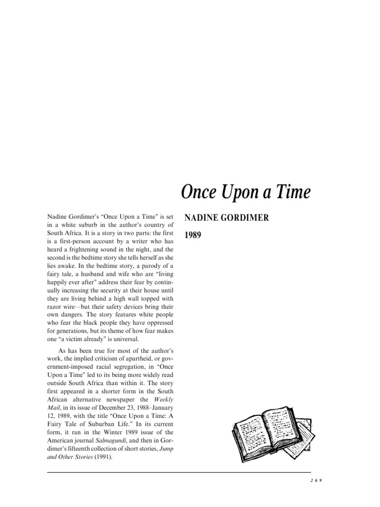 Once Upon A Time - Nadine Gordimer - SSFS28 | PDF | Apartheid | Nelson ...