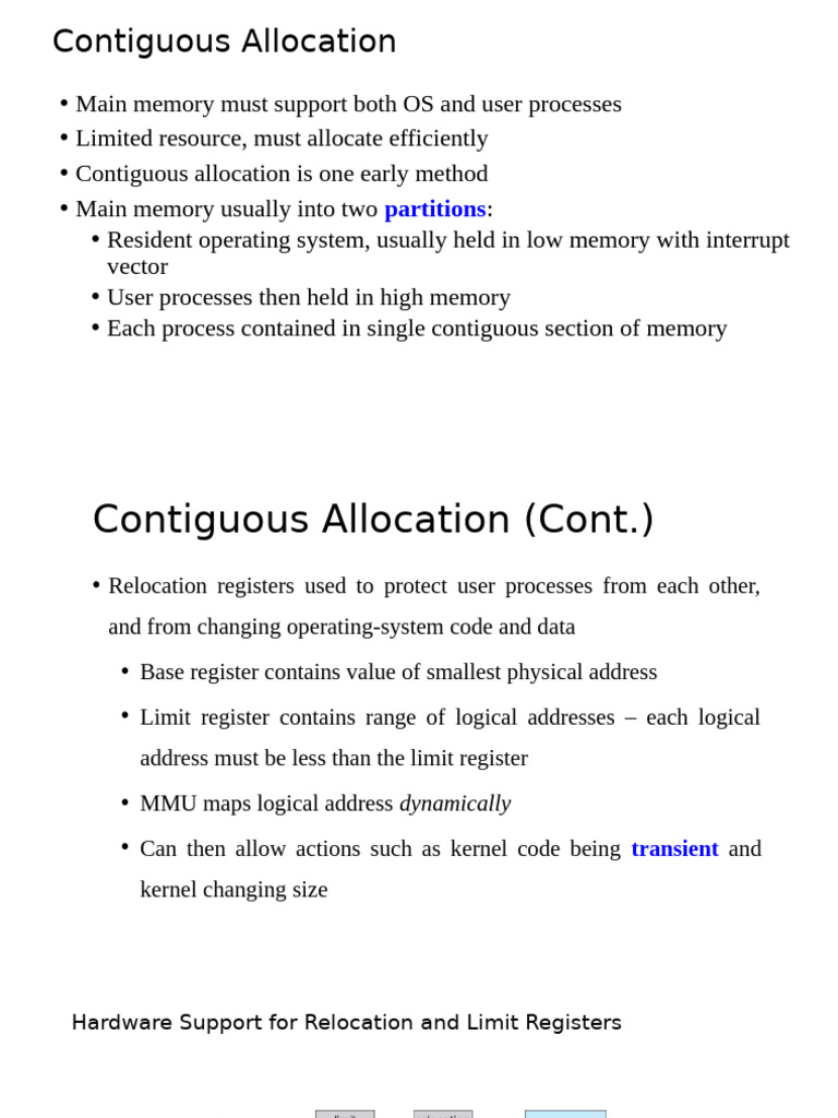 Contiguous Memory Allocation | PDF | Operating System | Operating ...