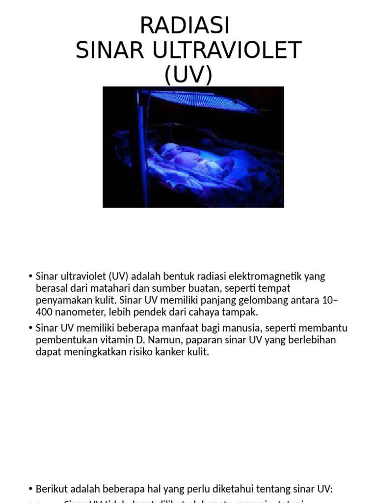 Radiasi Sinar Ultraviolet (Uv) | PDF