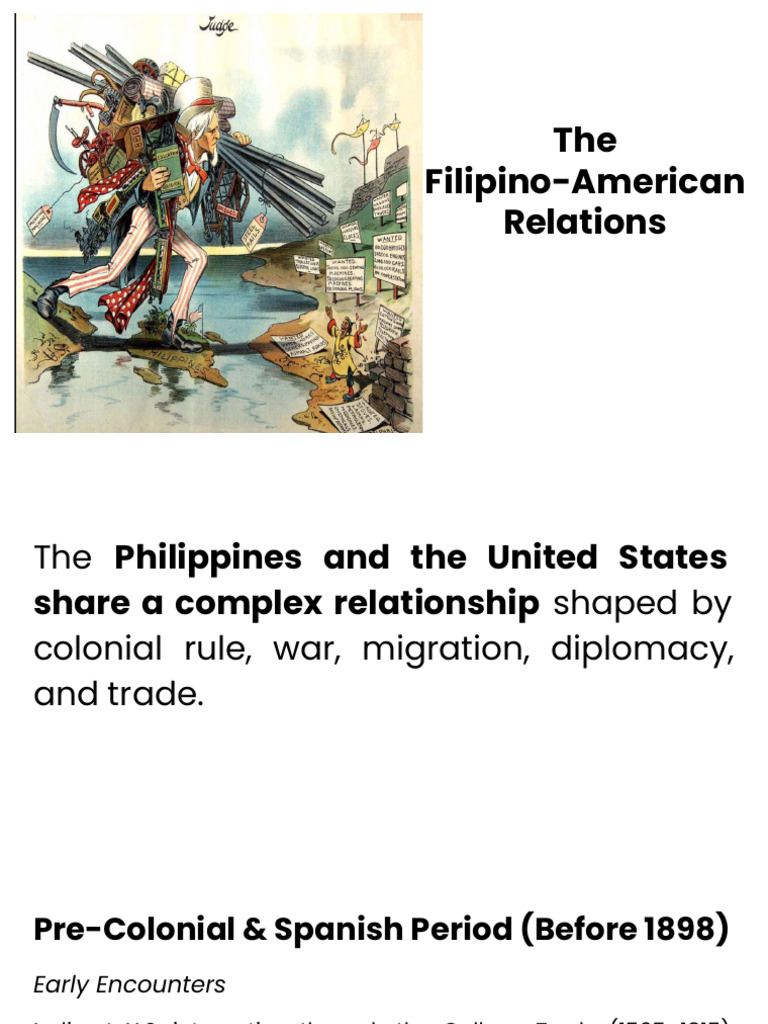 Filipino-American Relations Overview | PDF | Philippines | Filipino ...
