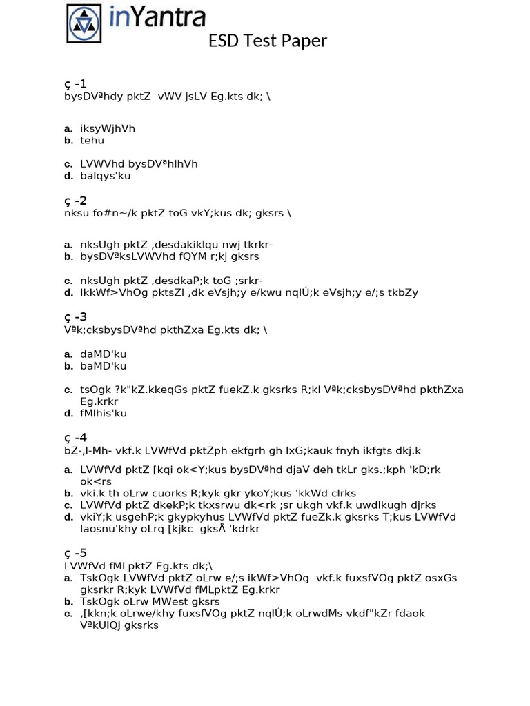 ESD Test Paper Overview | PDF
