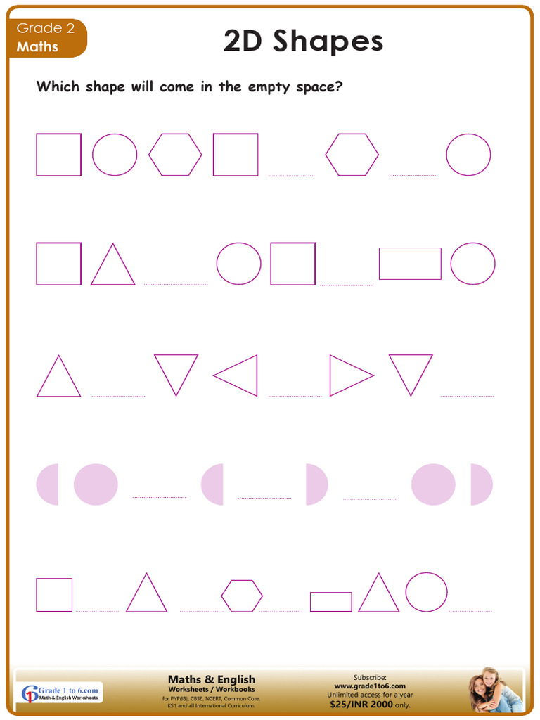 Pattern With 2D Shapes | PDF