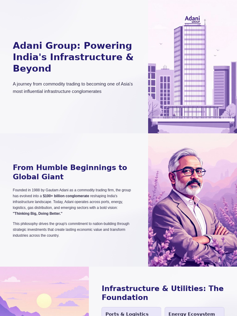 Adani Group Powering Indias Infrastructure and Beyond | PDF ...