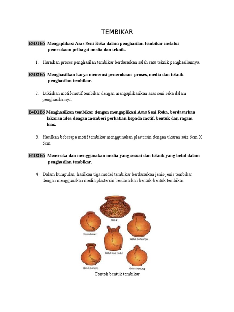 Tembikar Final | PDF | Seni | Gaya Hidup