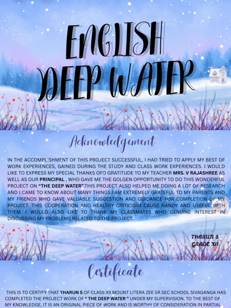 Deep Water | PDF