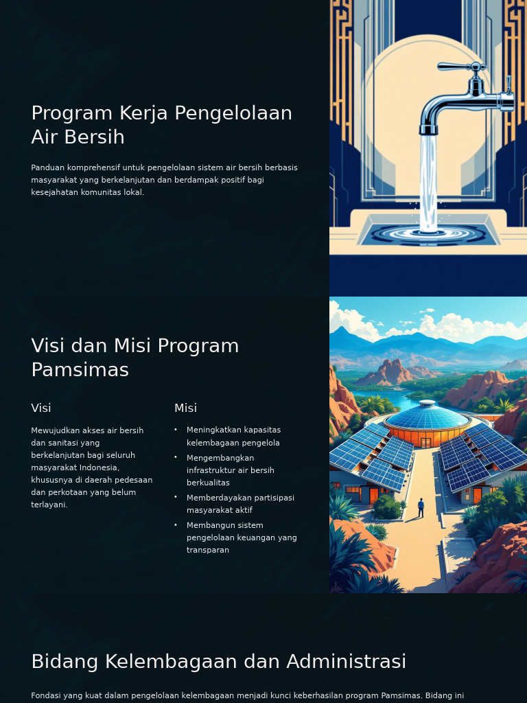 Program Kerja Pengelolaan Air Bersih | PDF