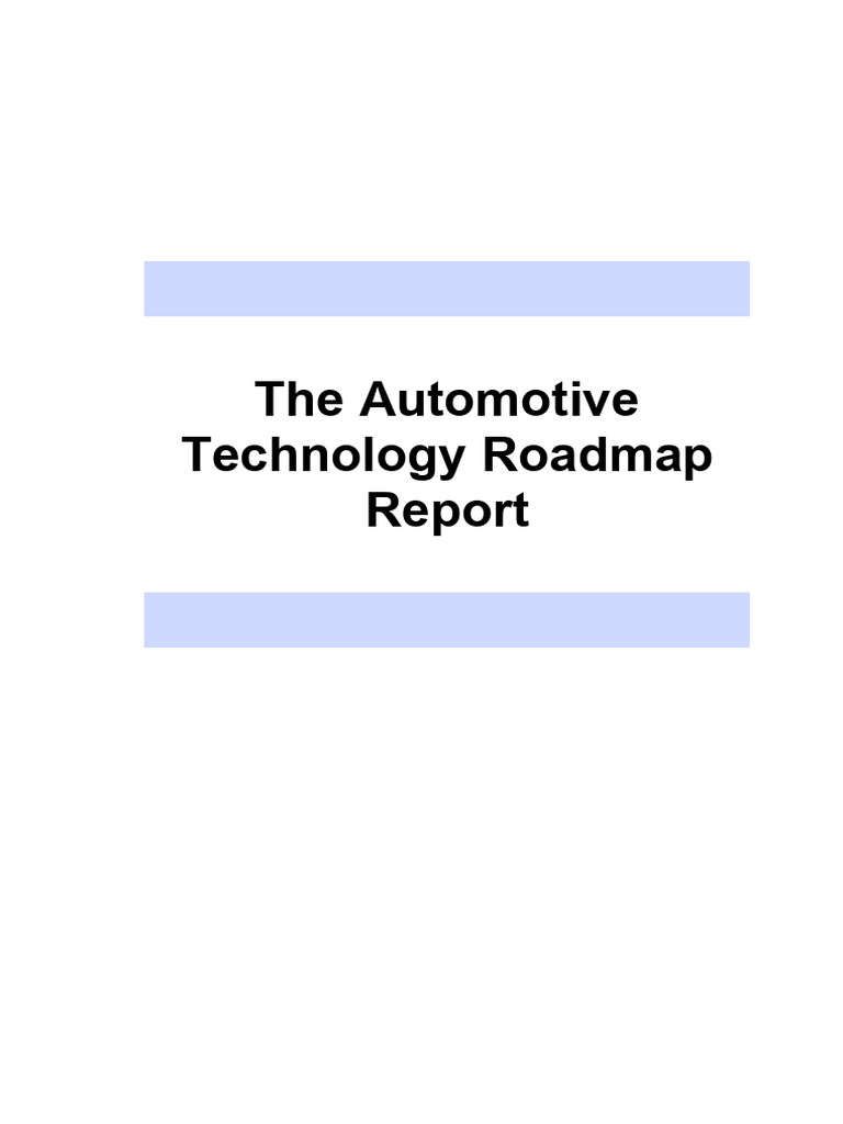Automotive Technology Roadmap 2024 | PDF | Dodge | Chrysler