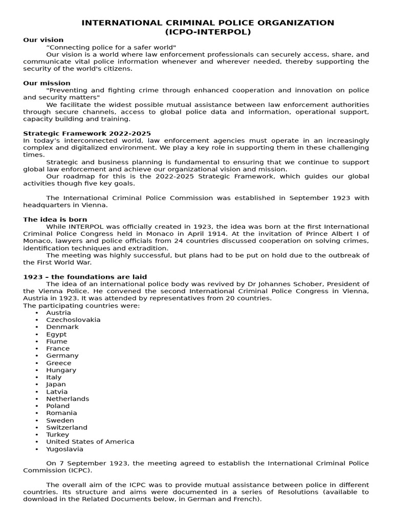 INTERPOL-AND-ASEANAPOL | PDF | Committee | Police