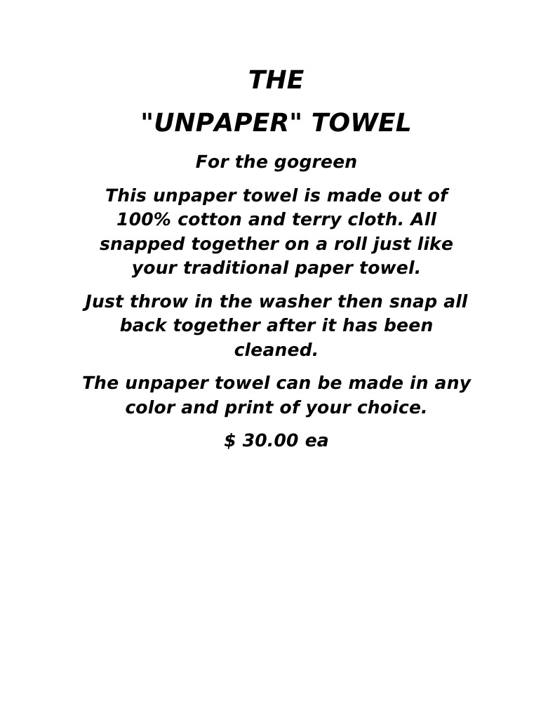 Paper Towel | PDF | Home & Garden