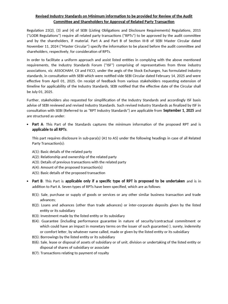 Revised RPT Standards for Audit Approval | PDF | Guarantee | Audit ...