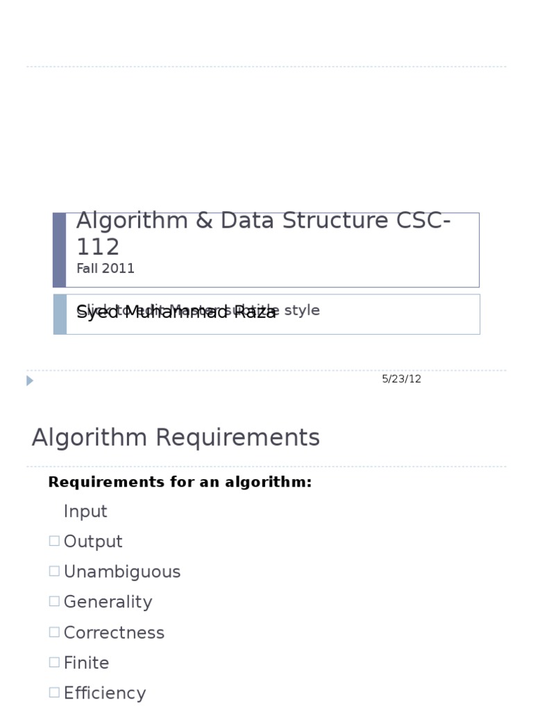 Algorithm & Data Structure Lec2 | PDF | Time Complexity | Discrete Mathematics