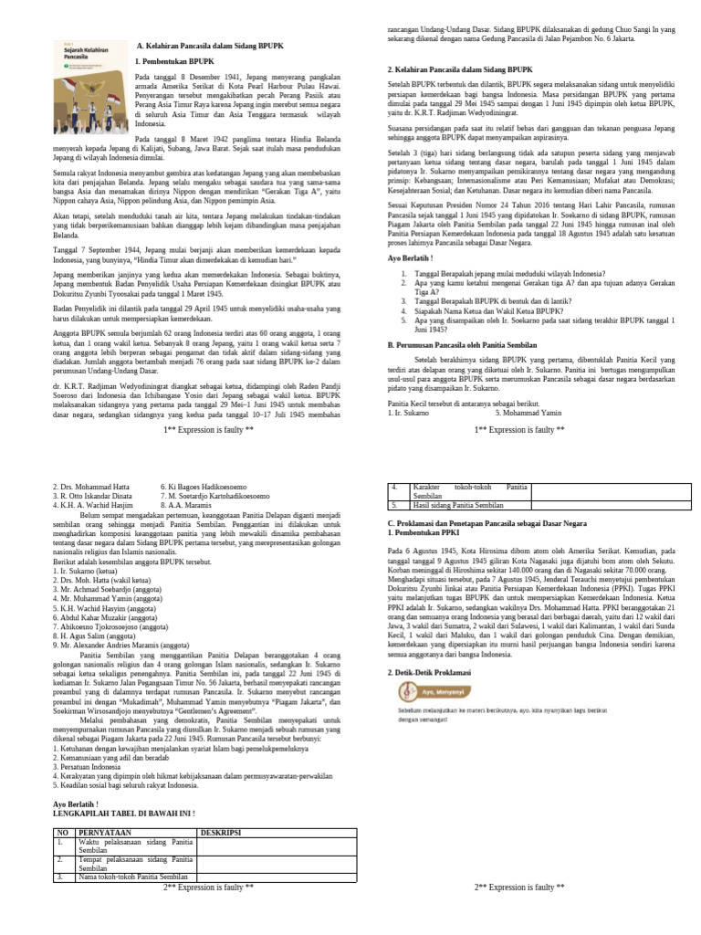 Ikhtisar Pendidikan Pancasila Kelas 7 | PDF