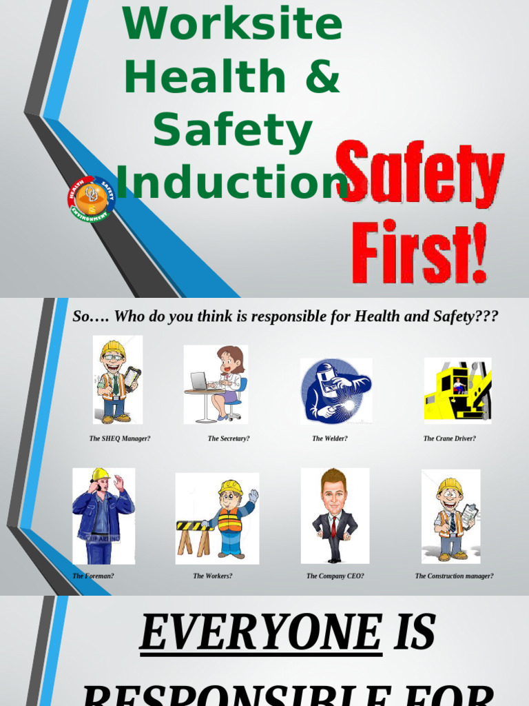 Worksite Safety Induction Powerpoint Presectation | PDF | Housekeeping ...