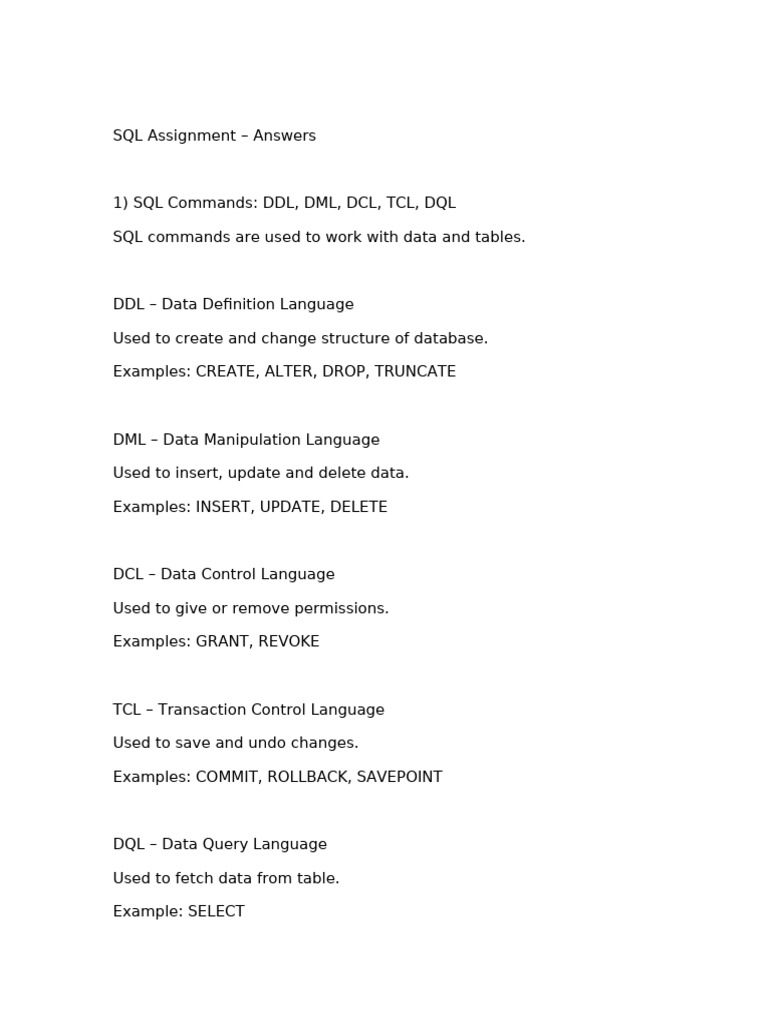 SQL Assignment Human Like | PDF | Information Science | Data Model