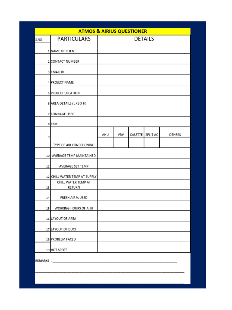 Atmos Airius Questioner | PDF