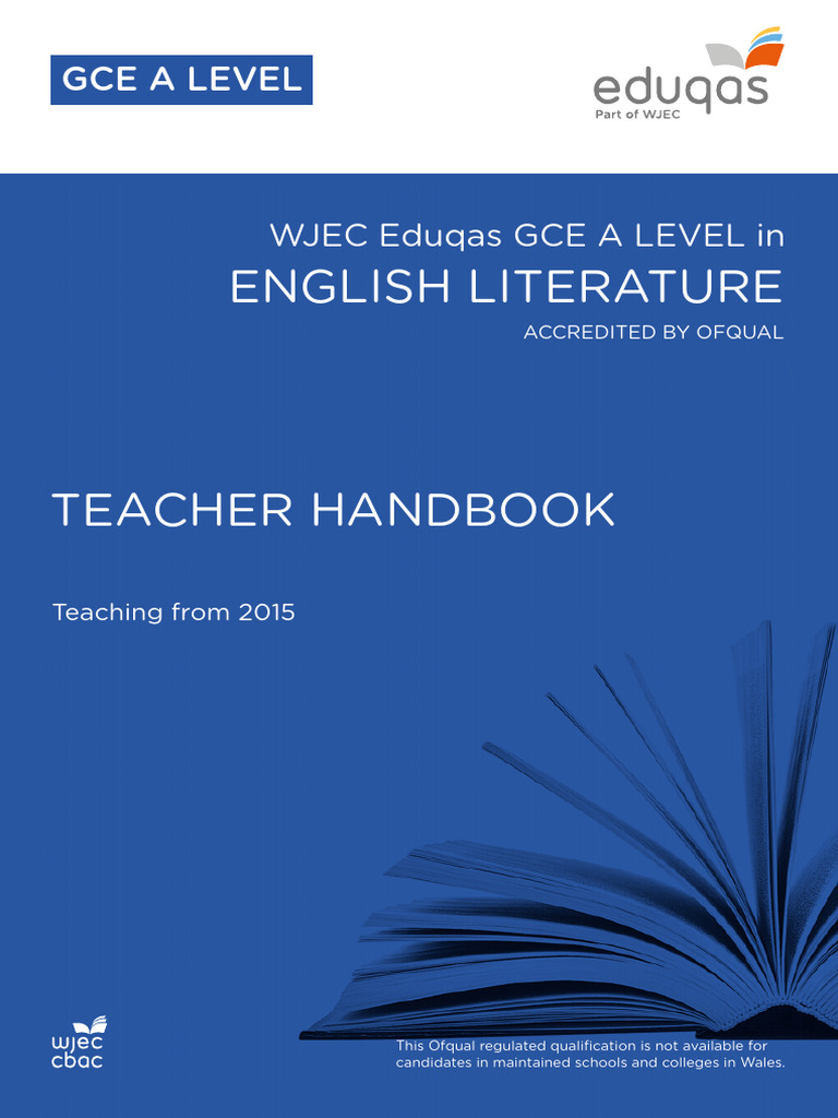 Alevel English Literature Teacher Handbook | PDF | Essays | Poetry