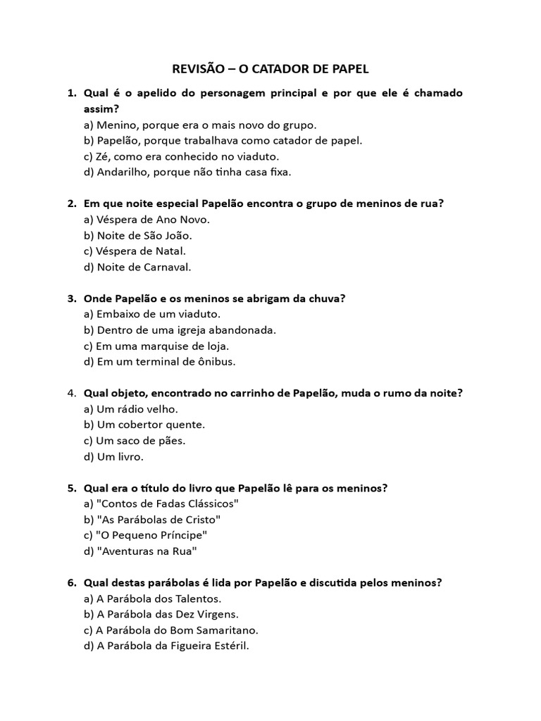 Papelão: Reflexões de um Catador | PDF
