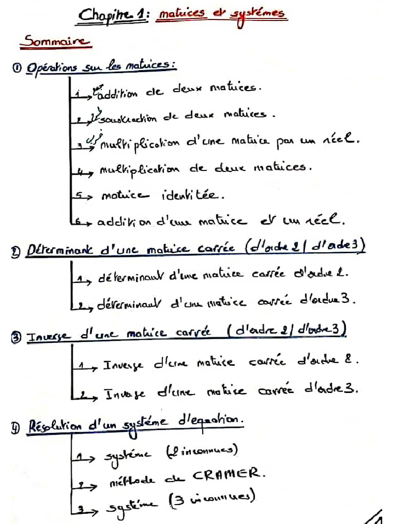 Resumé Matrice | PDF