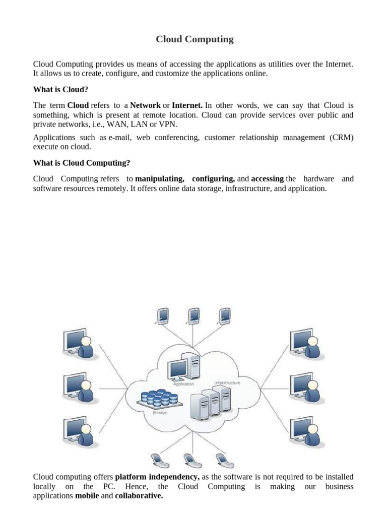01 Cloud Computing Overview | PDF | Cloud Computing | Software As A Service