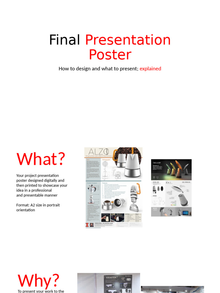 How To Design Presentation Poster | PDF