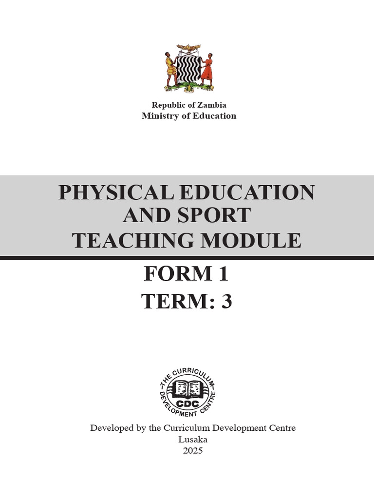 Form 1 Physical Education Module 2025 | PDF