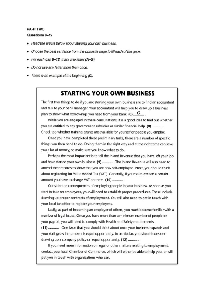Reading Placement Test | PDF
